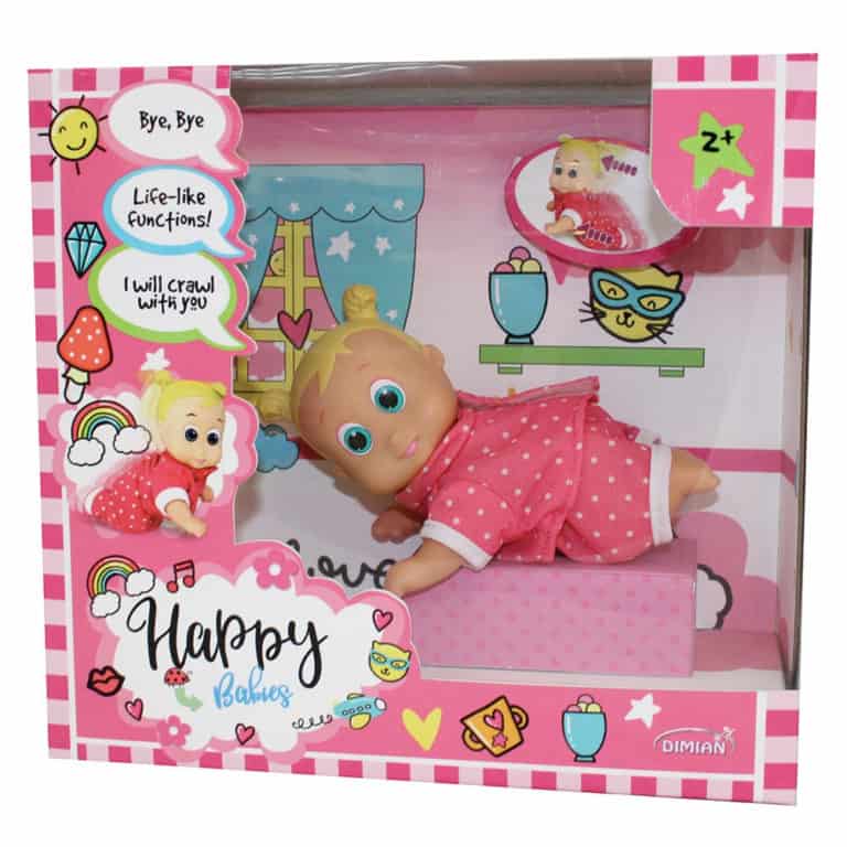Happy Babies Crawling Doll 16cm Dimian | Le3ab Store