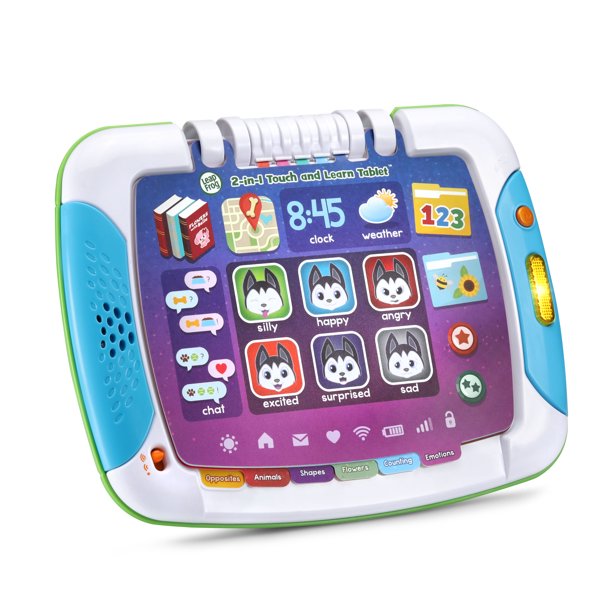 LeapFrog 2-in-1 Touch And Learn Tablet Screen-Free Activities And ...
