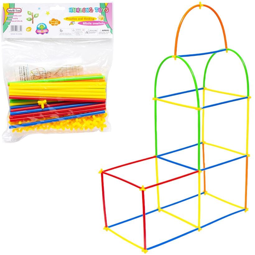 Straw & Stars Building Set 100 Pieces | Le3ab Store