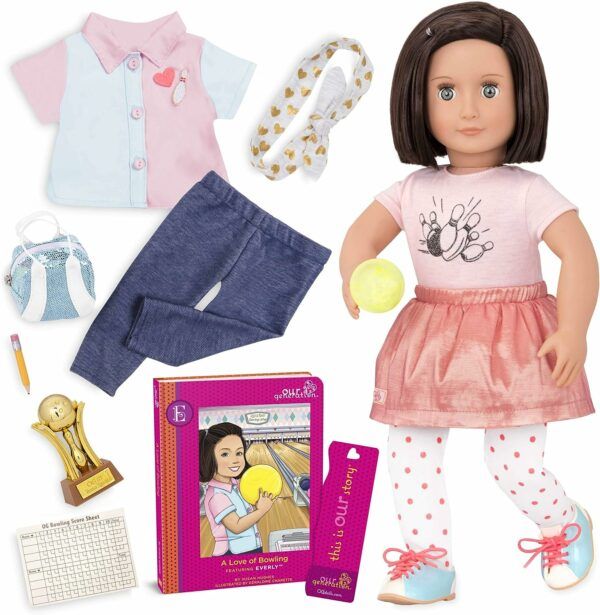 Our Generation Everly Bowling Doll With Book | Le3ab Store