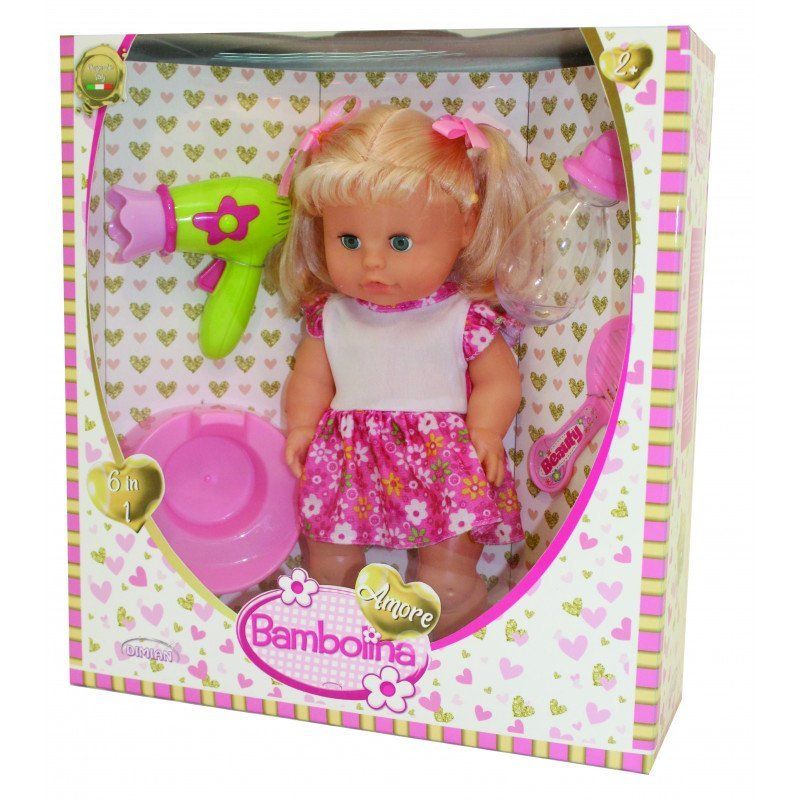 Bambolina 30 Cm Amore Hair Set Doll | Le3ab Store