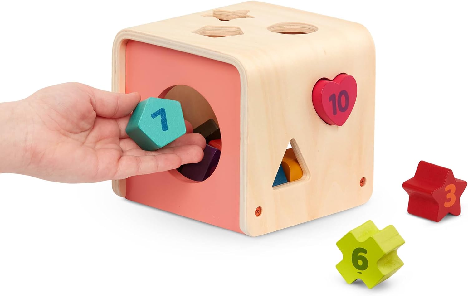 Battat Wooden Shape Sorting Cube – Le3ab Store